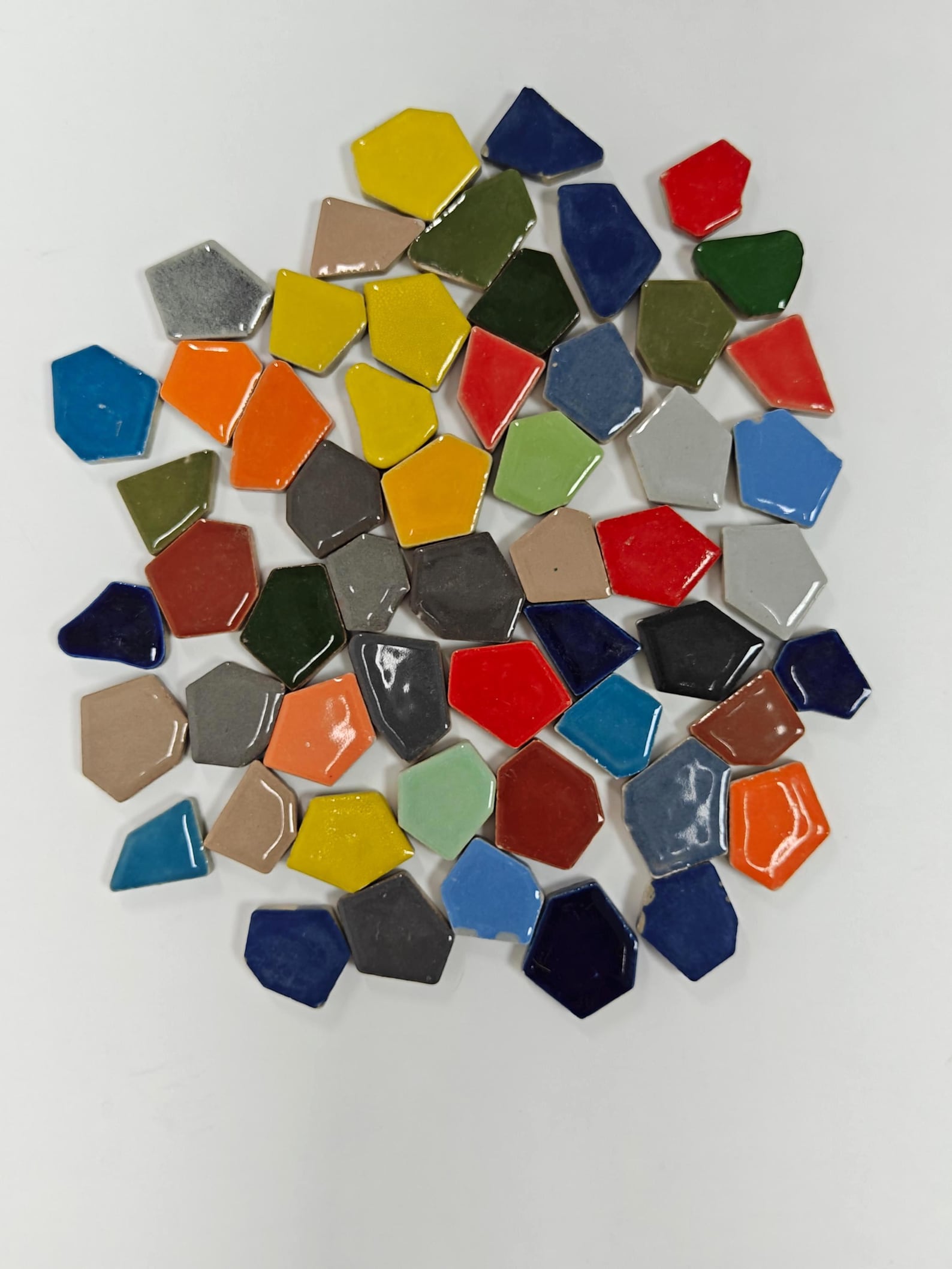 Vibrant Irregular Ceramic Mosaic Tiles | Random Color Mix | DIY Craft ...