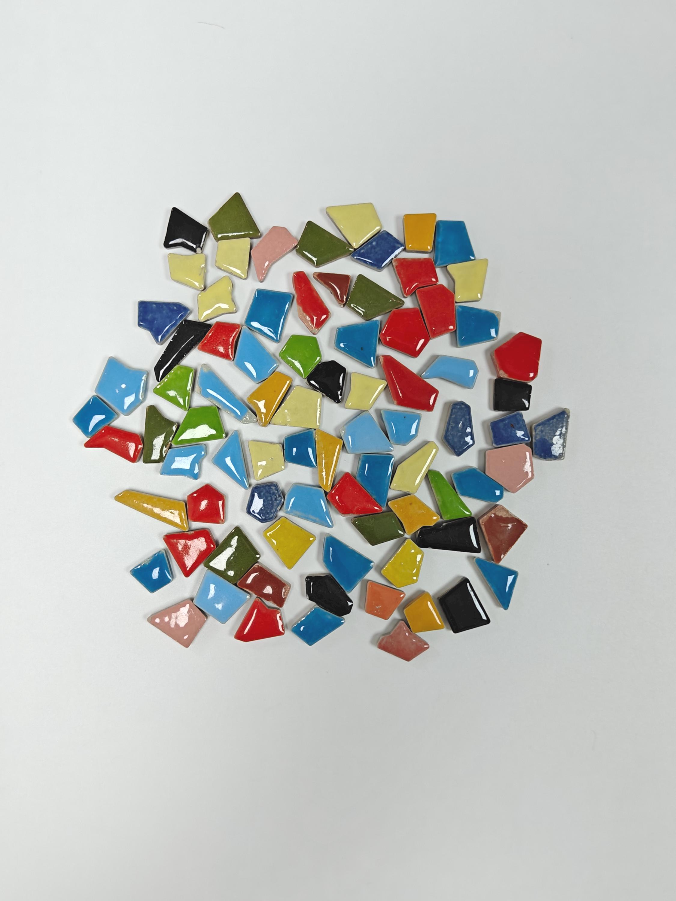 Vibrant Irregular Ceramic Mosaic Tiles | Random Color Mix | DIY Craft ...