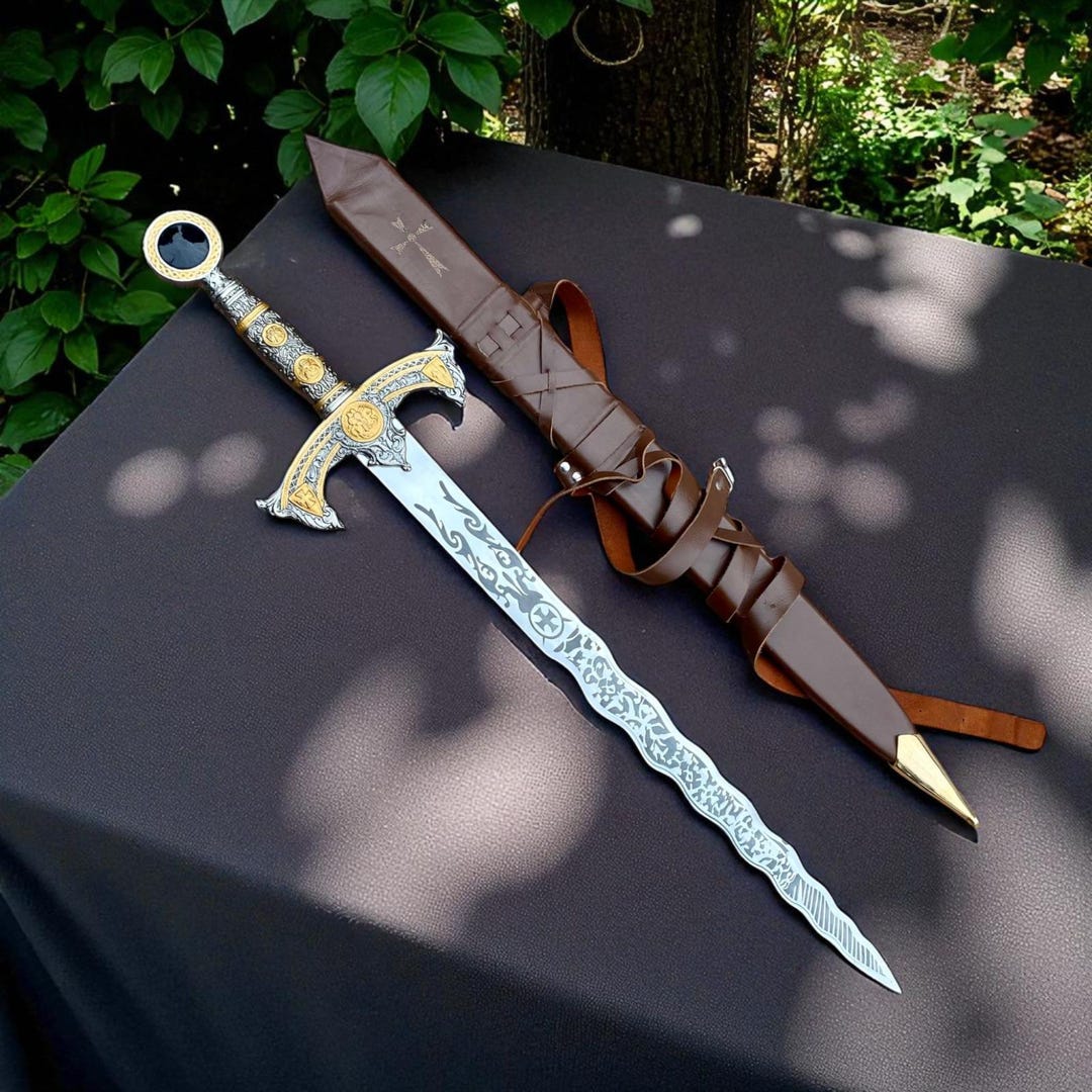 Excalibur Sword Replica: Once Upon a Time, High Carbon Steel Viking ...