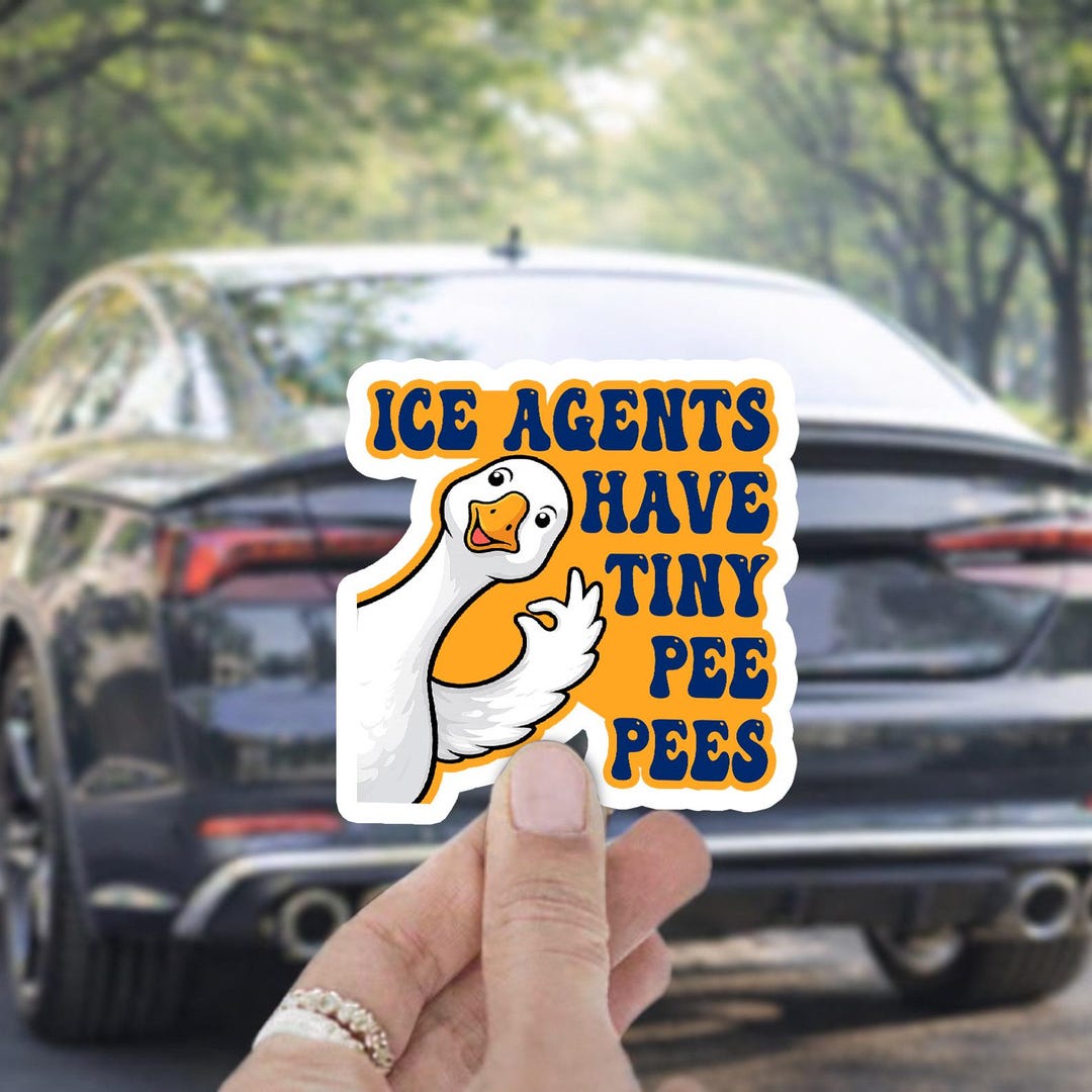 Ice Agents Have Small Pee Pees Sticker, Abolish ICE Magnet Made in USA ...