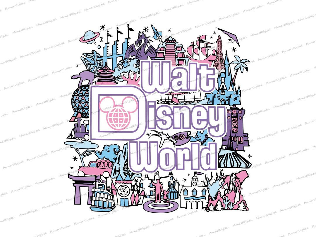 Colorful Walt Disney World SVG, Disneyworld Family Matching Ready to ...