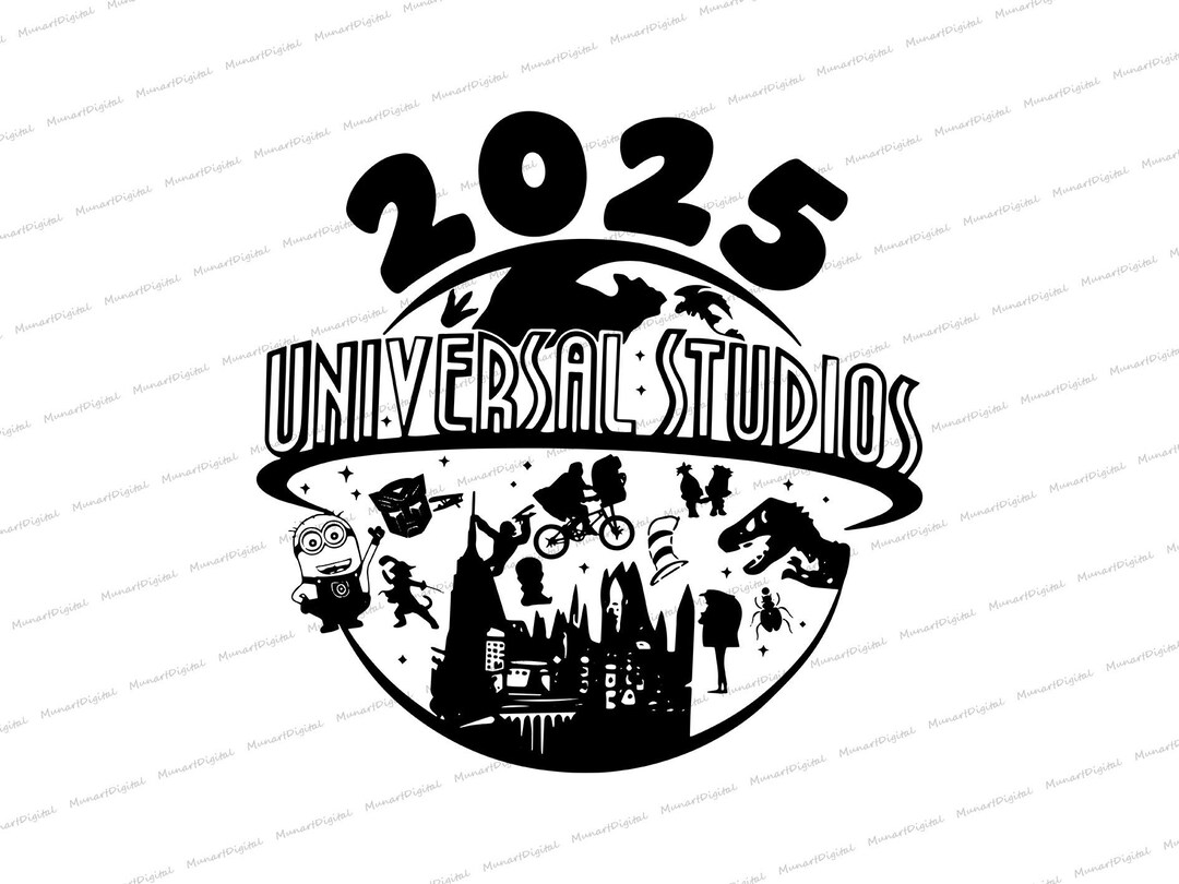 Disney Universal Studios 2025 SVG, Universal Orlando SVG, Vintage ...