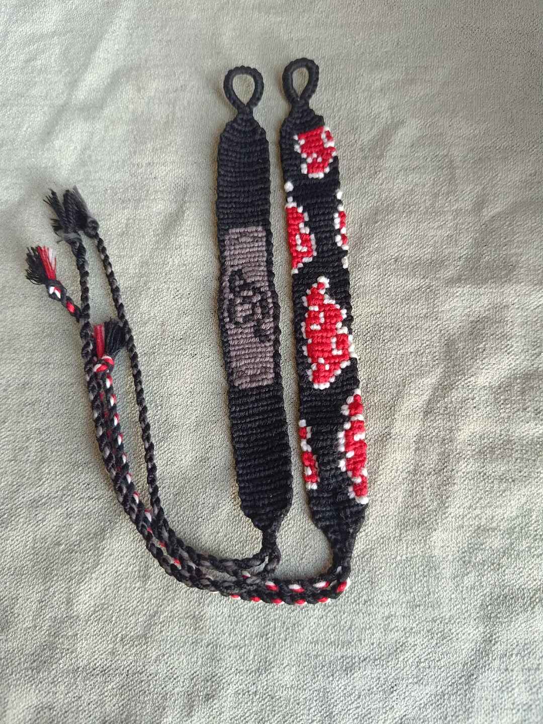 Akatsuki Bracelet Set, Naruto Anime Bracelets, Red Cloud Cosplay ...