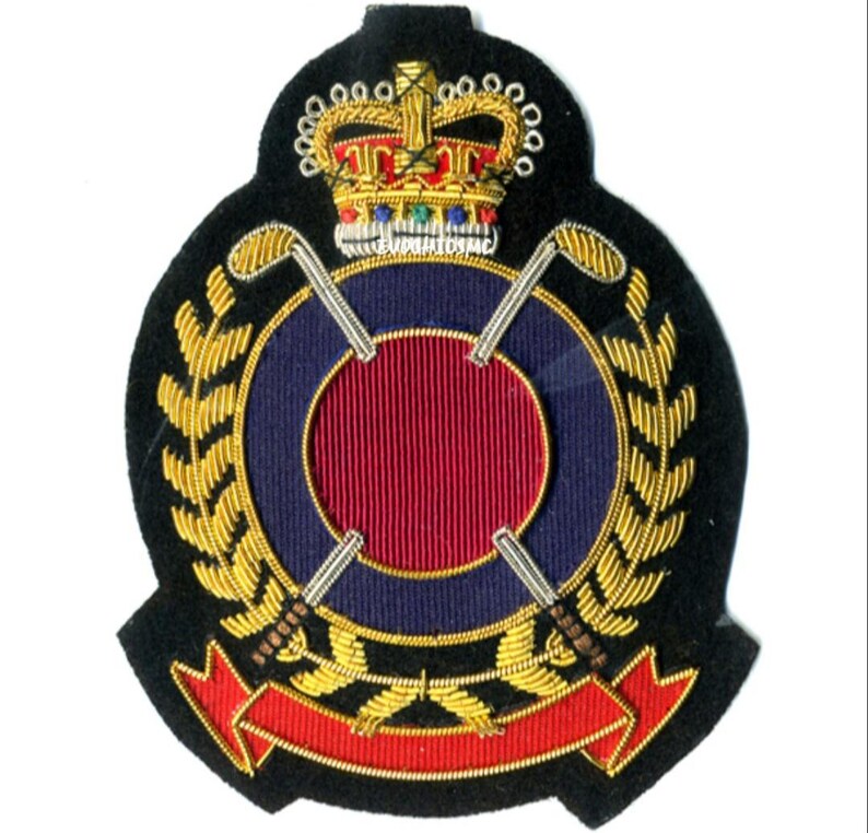 Custom Gold Bullion Embroidered Patch: Handmade Crest, Logo, or Emblem ...