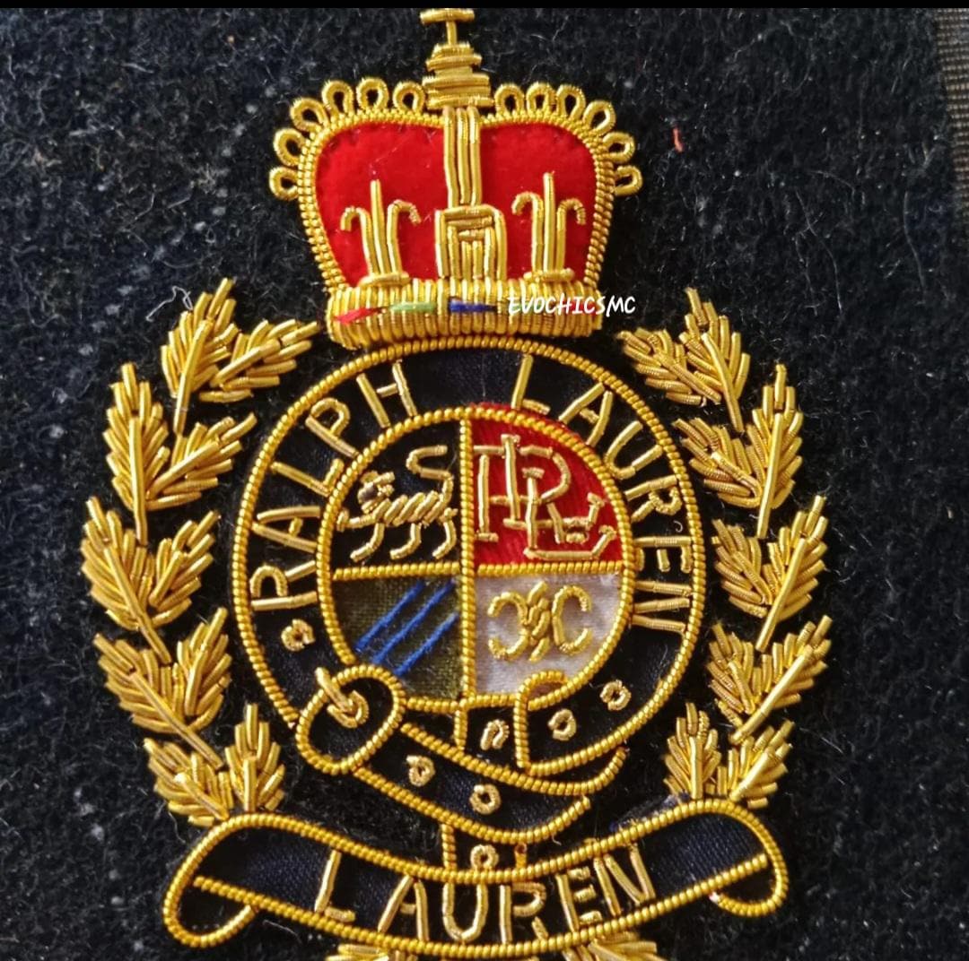 Polo Ralph Laurenhandmade Bullion Wire Crest Patch: Embroidered Blazer ...