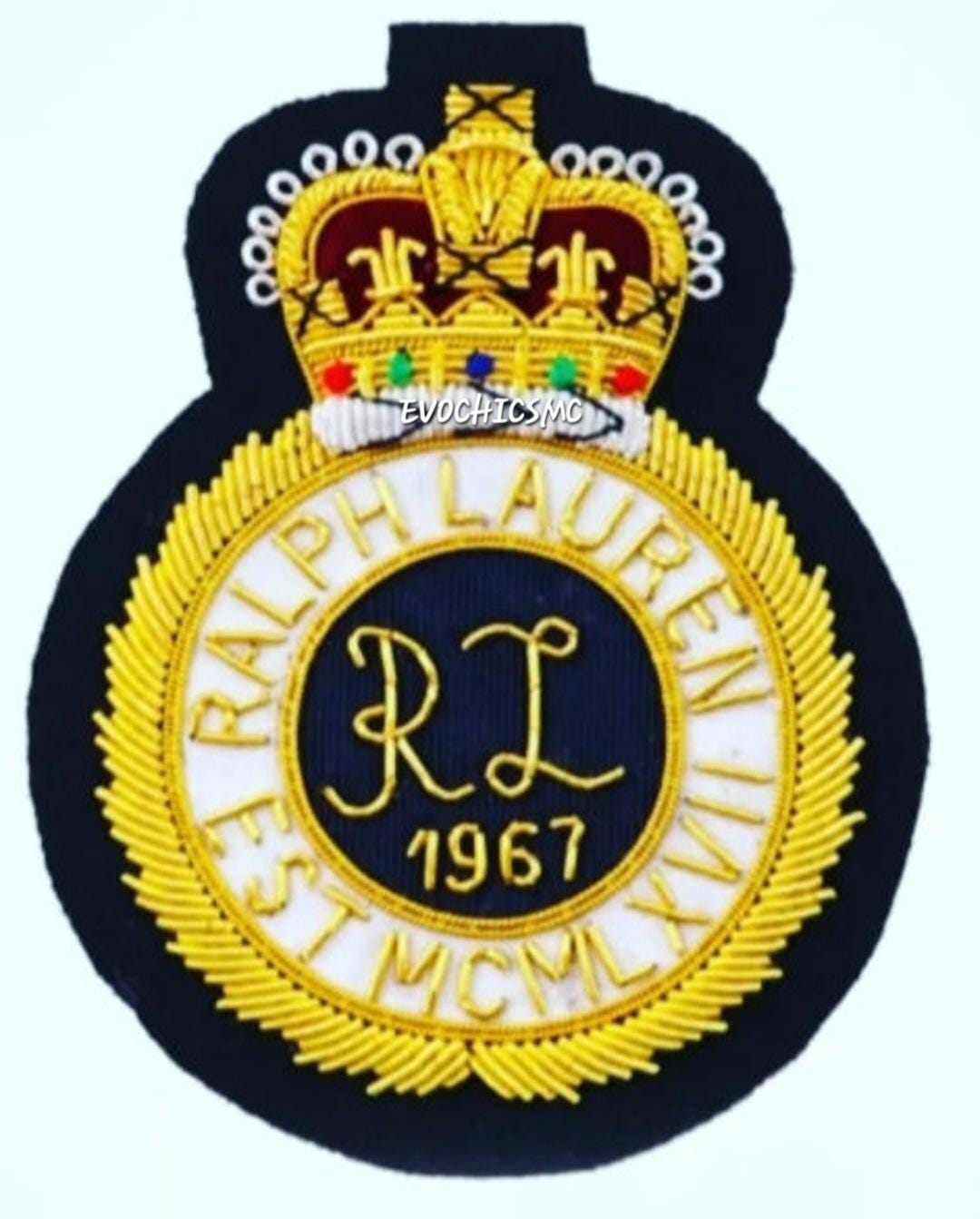 Handmade Bullion Wire Crest Patch: Embroidered Blazer Polo Badge - Etsy