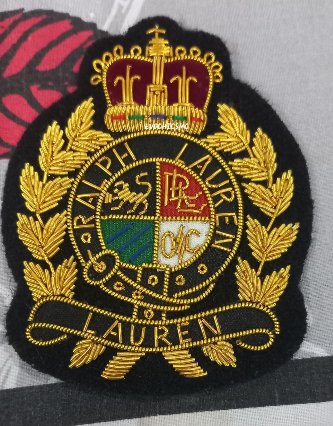 Polo Ralph Laurenhandmade Bullion Wire Crest Patch: Embroidered Blazer ...