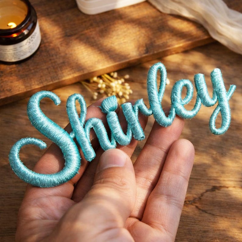 Custom Name Patch | 3D Embroidered Iron on or Sew on Label - Etsy