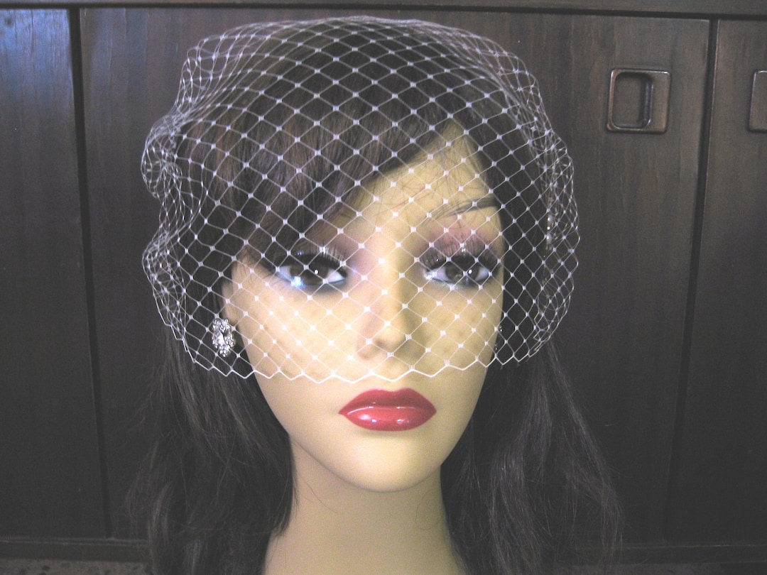 Birdcage Veil Bandeau Style, Wedding Veil , Bridal Veil - Etsy