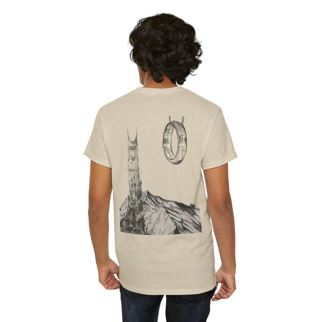 Barad Dur Graphic Tee: Lord of the Rings Heavy Cotton Unisex T-shirt - Etsy