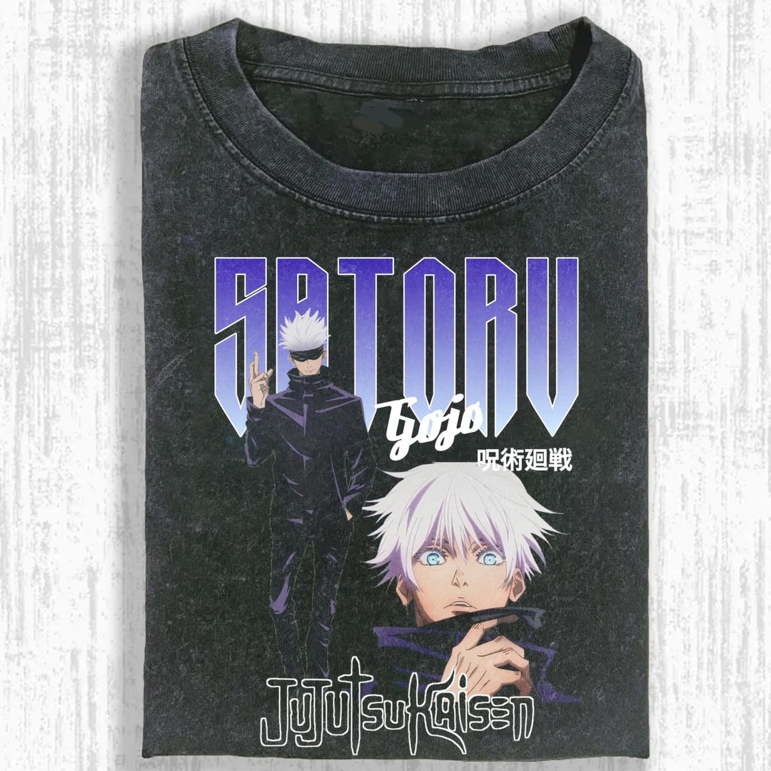 Gojo Satoru Poster Tee, Comfort Colors Pepper JJK Anime Gift - Etsy