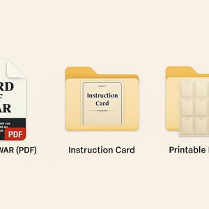 Card of War – 45 Printable Power Cards | Self-mastery Deck | Digital ...