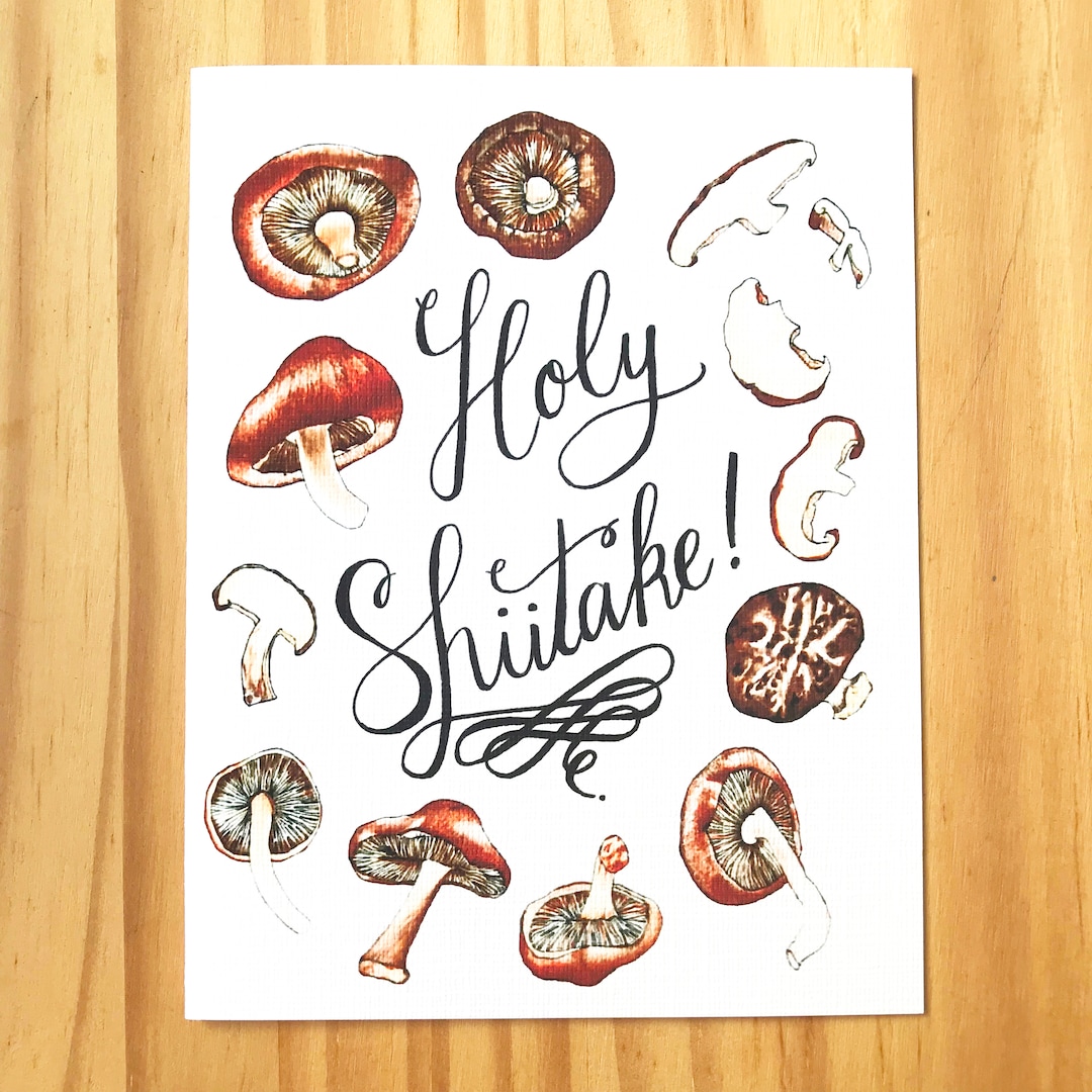 Holy Shiitake Card - Etsy