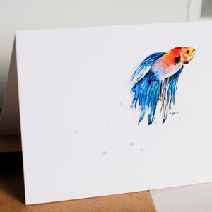 Fighting Fish (betta)- Blank Card - Etsy
