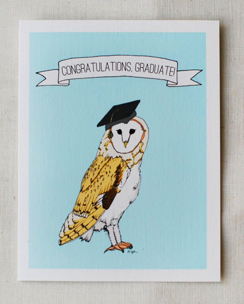 Graduation Owl Congratulations Graduate - Etsy