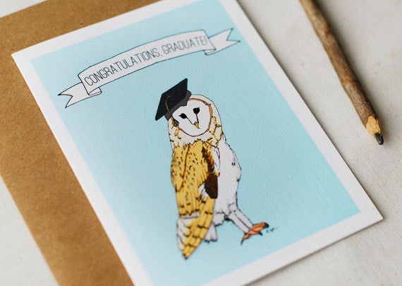 Graduation Owl Congratulations Graduate | Etsy