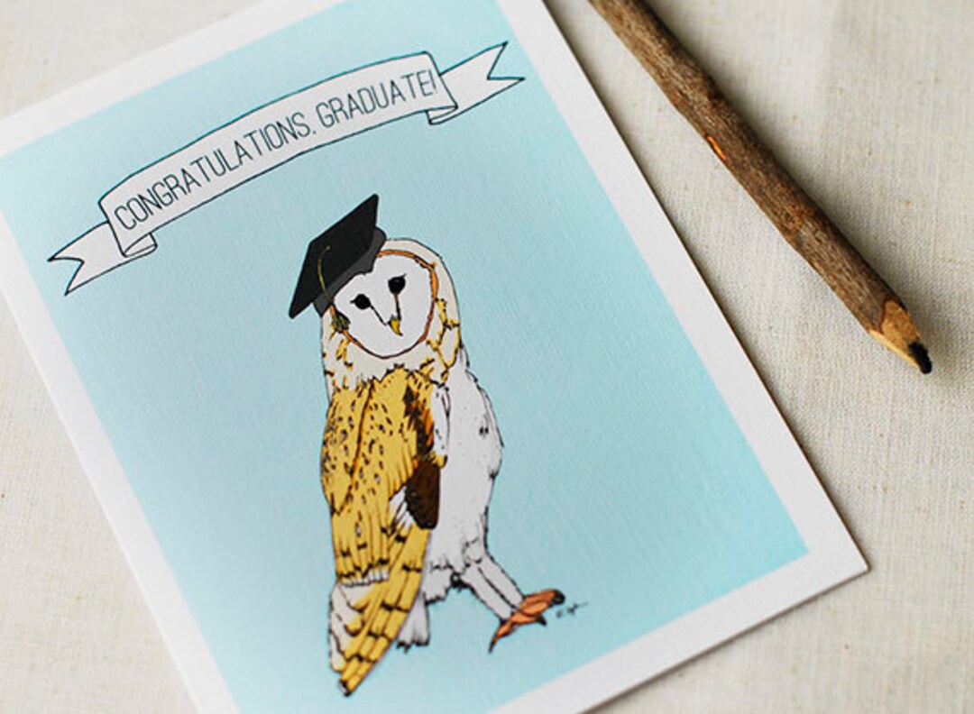 Graduation Owl- Congratulations, Graduate! - Etsy