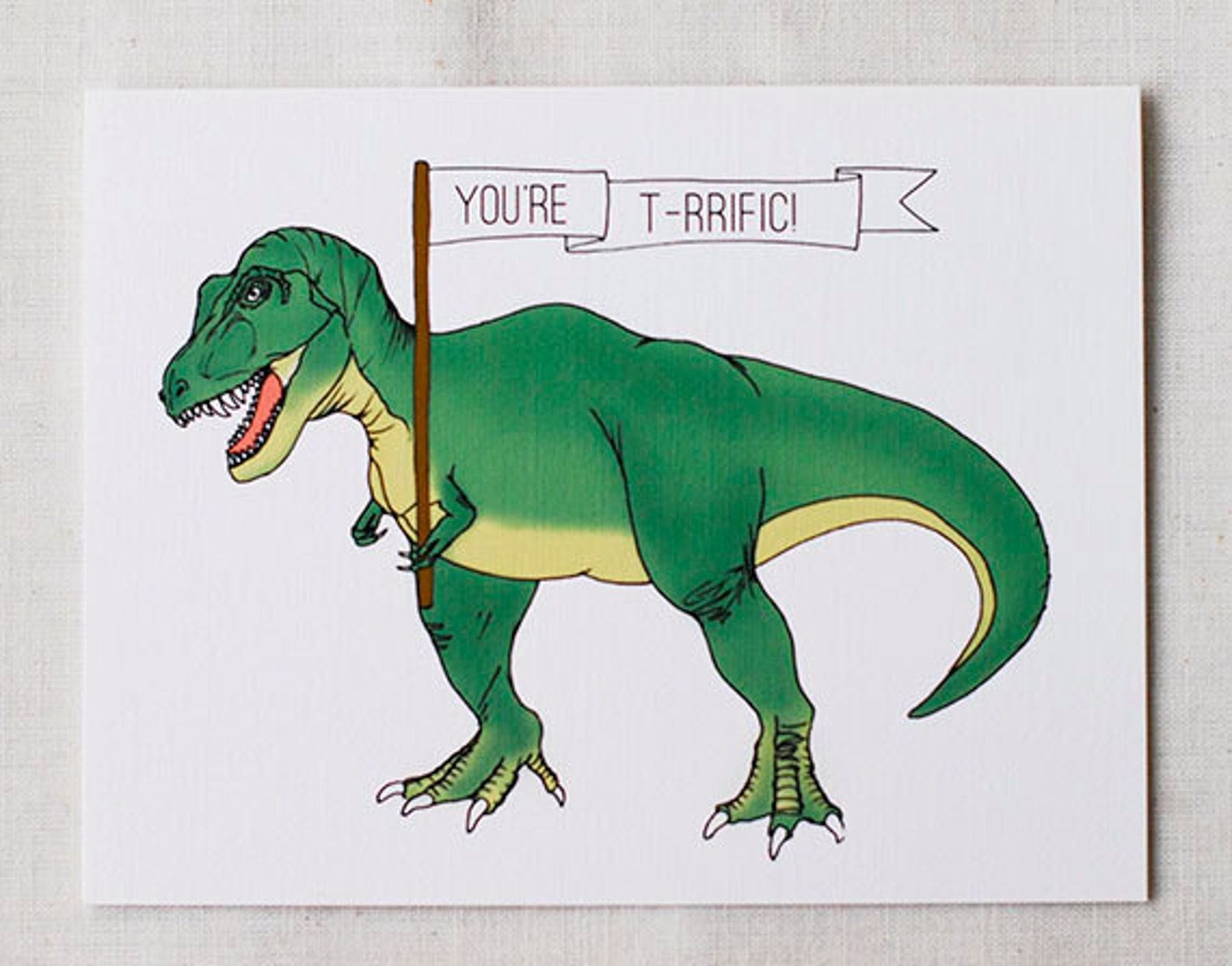You're T-rrific T-rex Card | Etsy