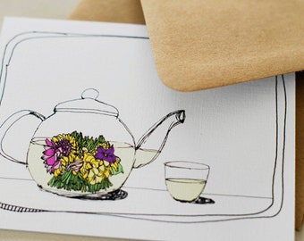 Chai Love You Blank Tea Card | Etsy