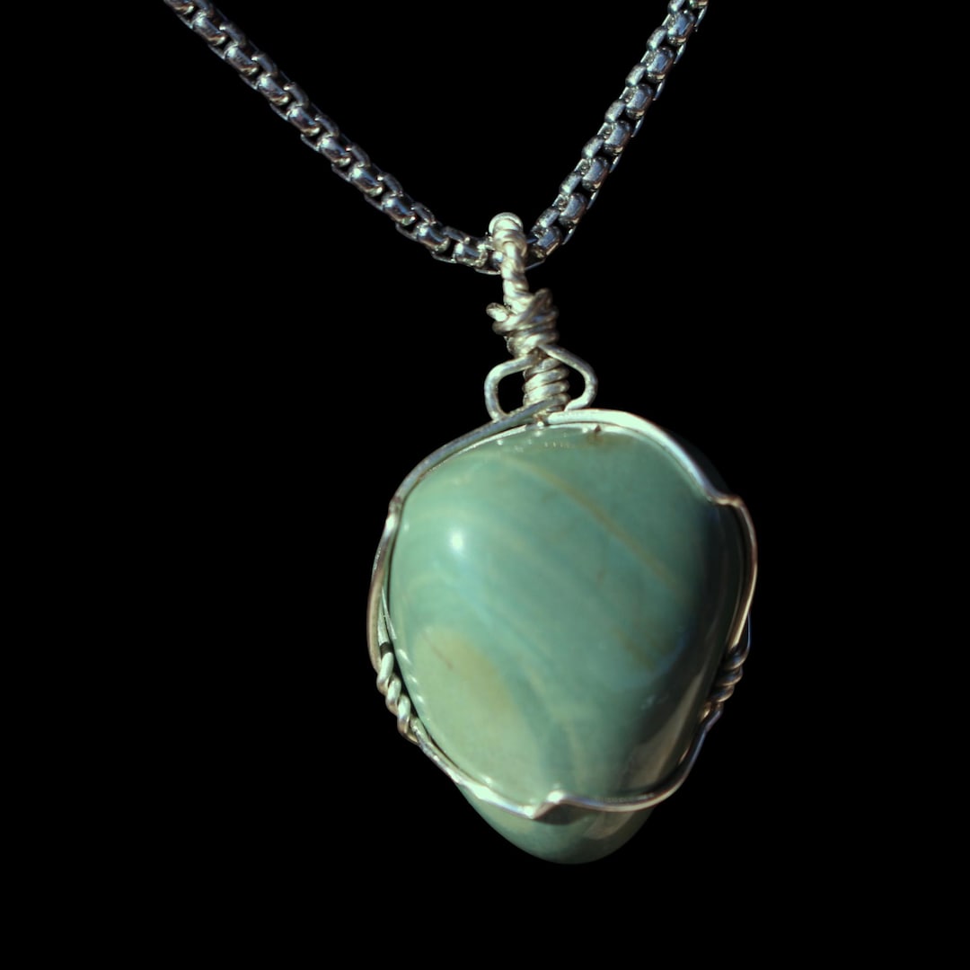 Green Jasper Necklace - Pacific Ocean Beach Stone From Washington State ...