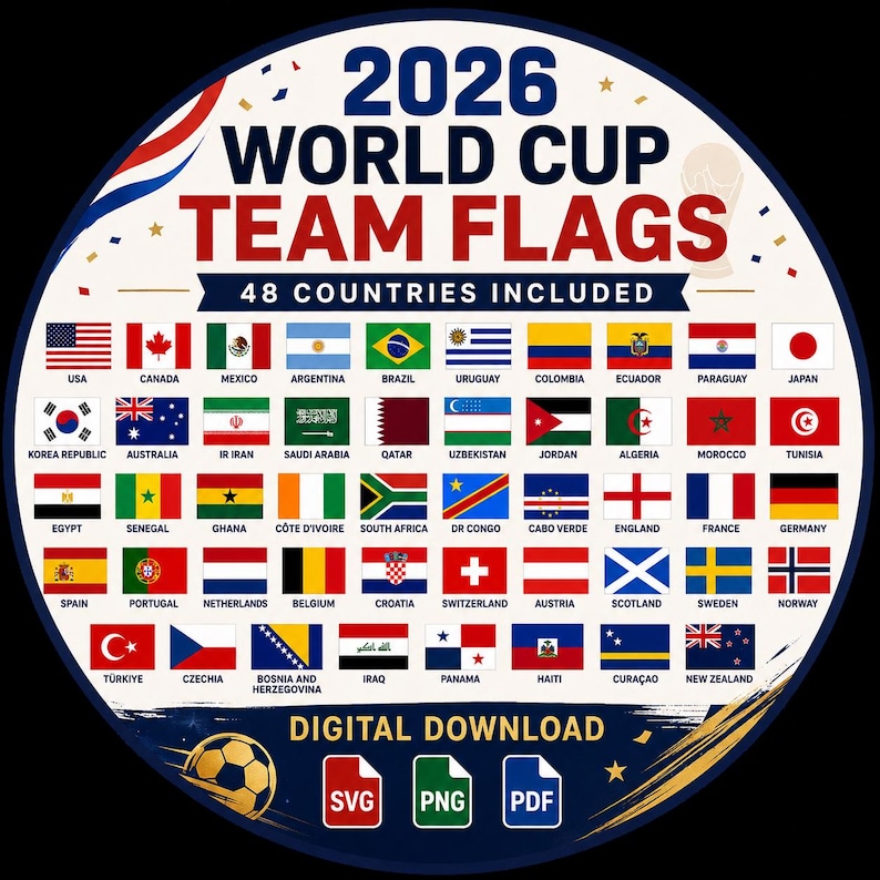 2026 World Cup Country Flags Bundle Soccer Tournament SVG PDF JPG 2026-world-cup-country-flags-bundle-soccer-tournament-svg-pdf-jpg