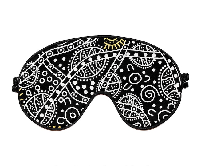 Eye Sleep/sleeping Mask BUSH TUCKER (aboriginal Design) Handcrafted by ...