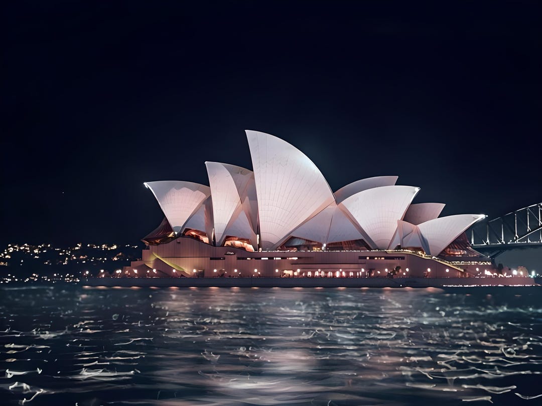 Sydney Opera House - Nighttime - Etsy