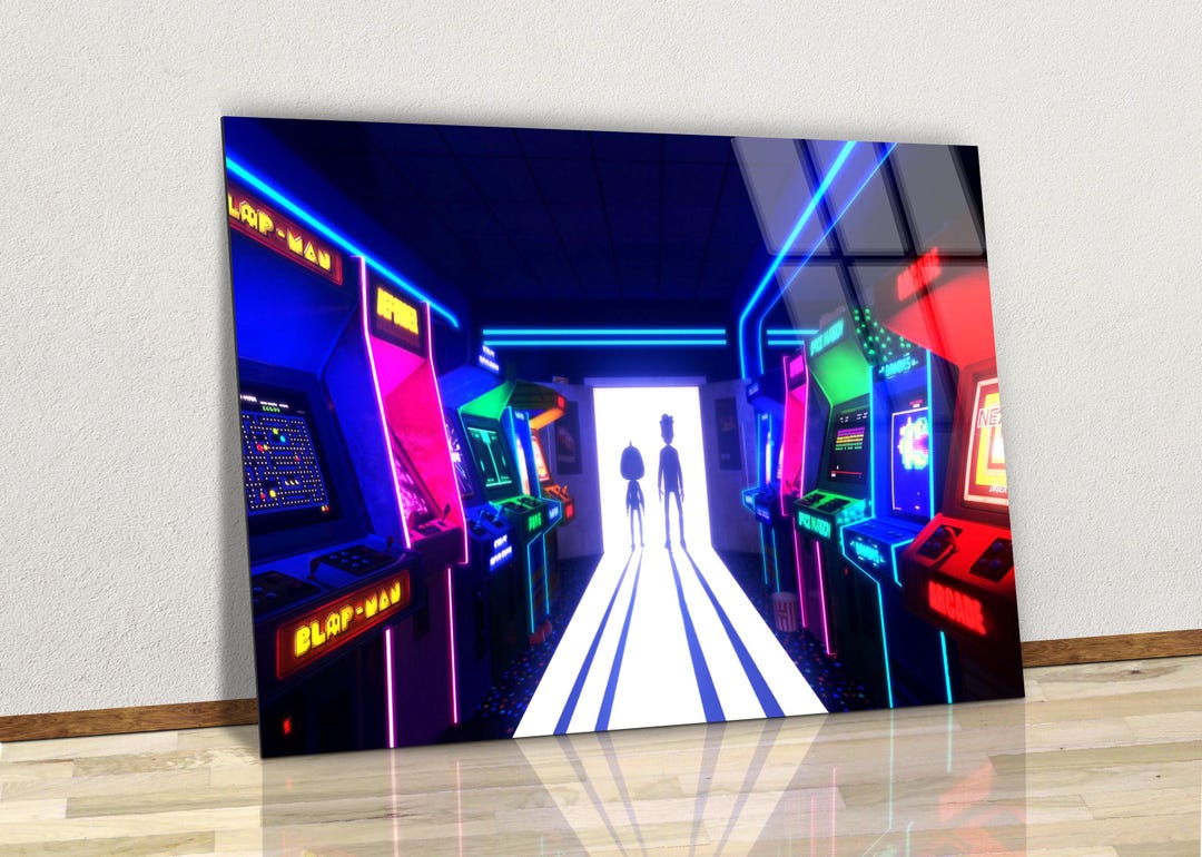 Retro Arcade Game Canvas Wall Art, Nostalgic Decor - Etsy