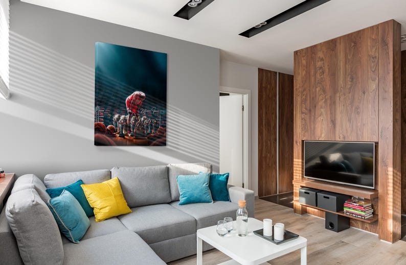 Basketball and NBA Throne Six Rings, Glass Wall Art & Canvas Wall Art ...