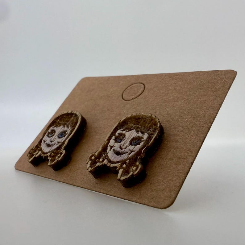 Annabelle Stud Earrings | Horror Movie Earrings | Halloween Jewelry ...