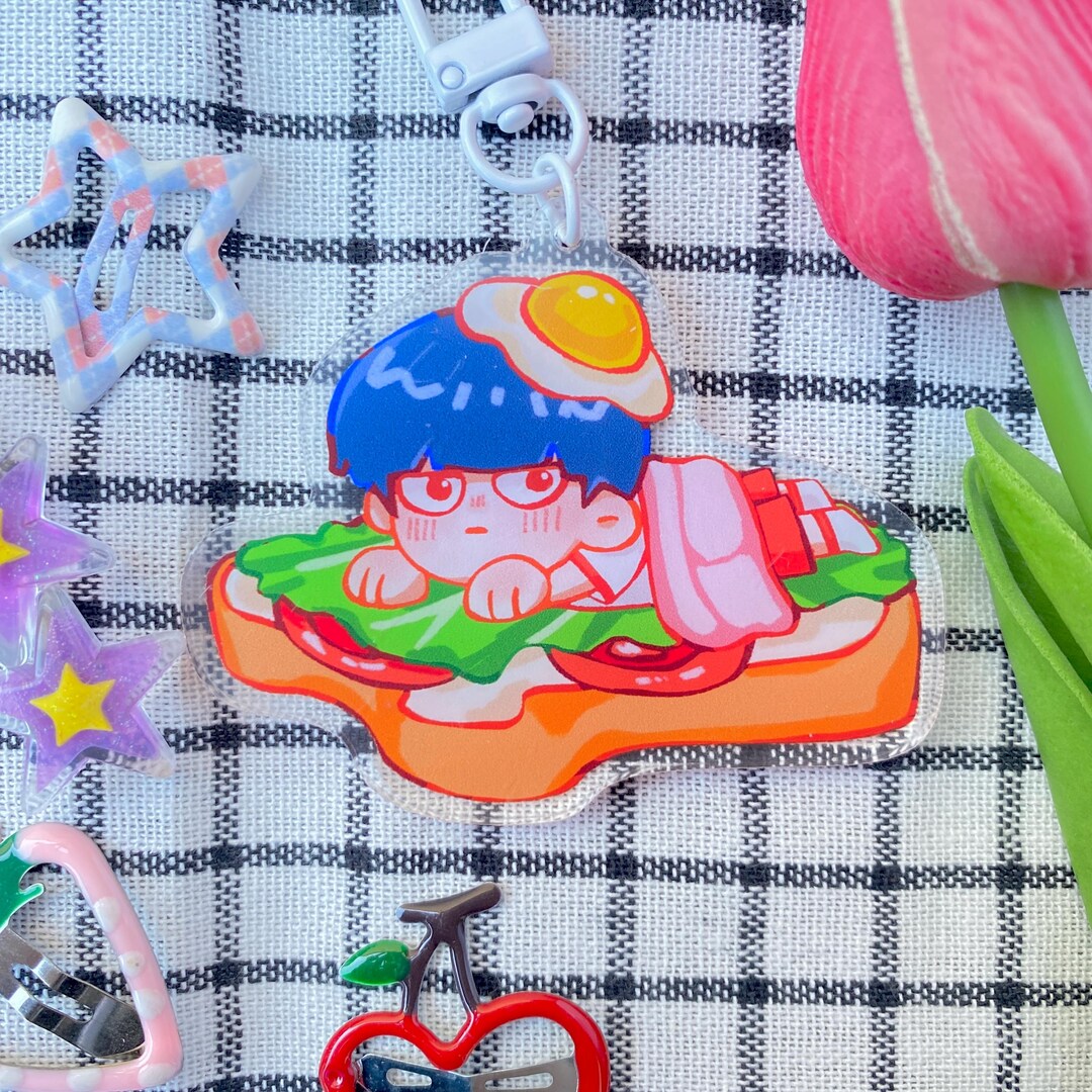 Mob Sandwich Keychain [mob Psycho 100] - Etsy