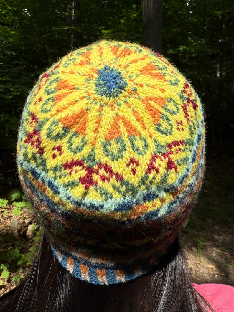 Fair Isle Hat Knitting Pattern: Traditional Winter Hat (digital ...