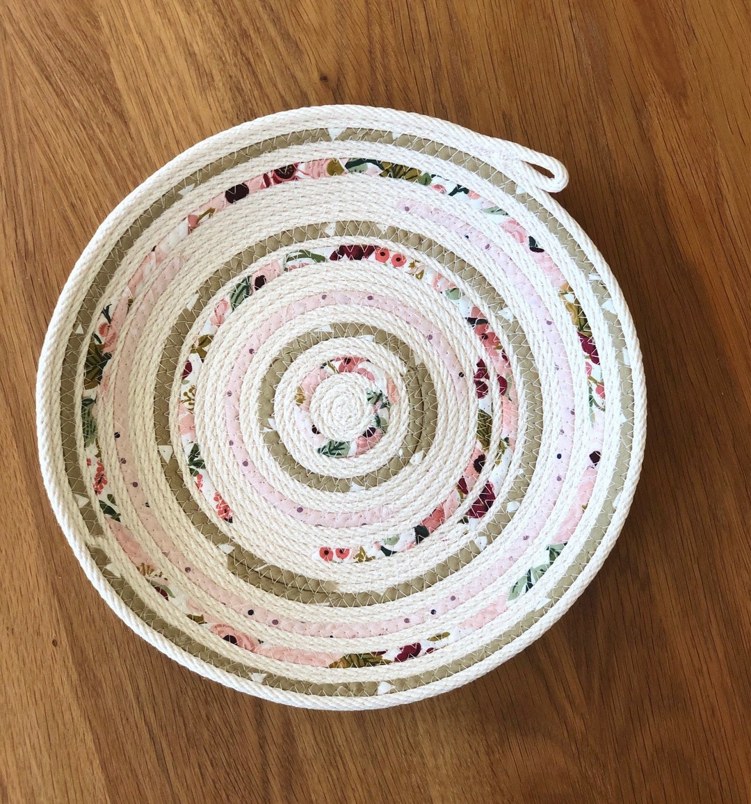Floral Rope Bowl Fabric Wrapped Rope Basket Rifle Paper Co. Various ...