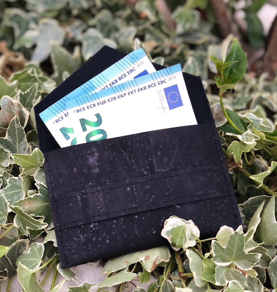 Cork Card Wallet. Cork Wallet. Card Holder. Faux Leather - Etsy