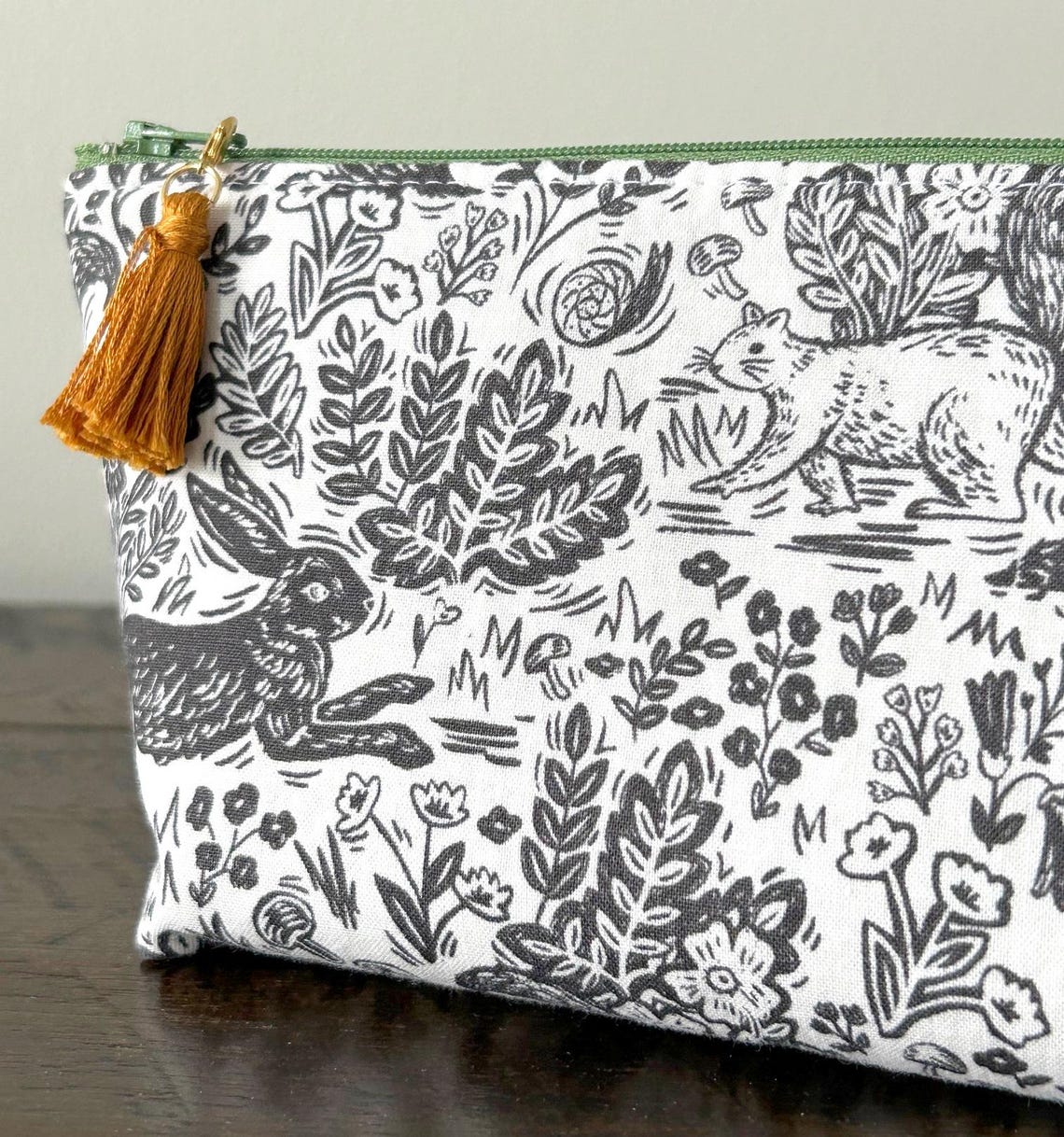 Rifle Paper Co. Pouch, Rabbit Cosmetic Case, Woodland Creature Zipper ...