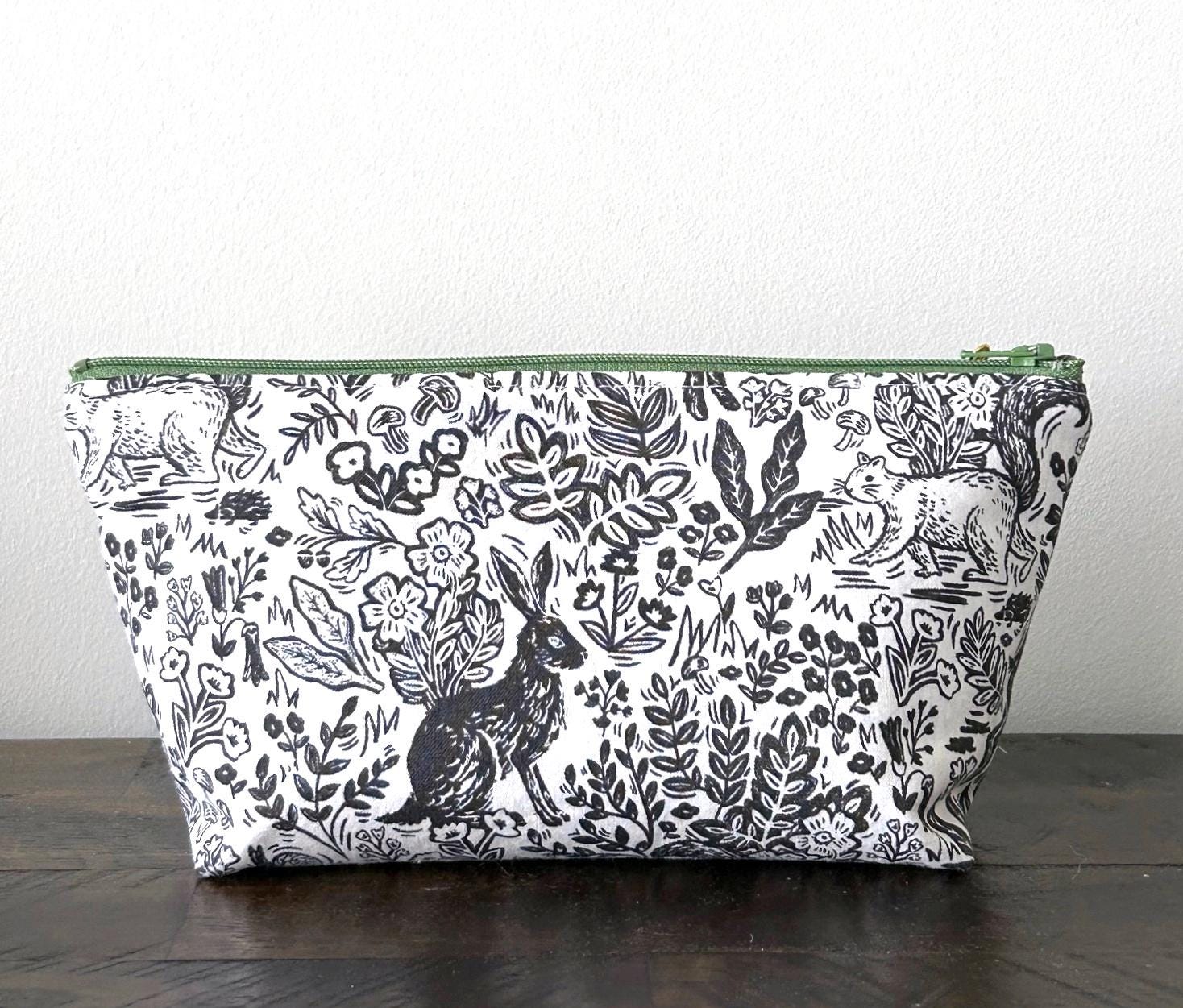 Rifle Paper Co. Pouch, Rabbit Cosmetic Case, Woodland Creature Zipper ...