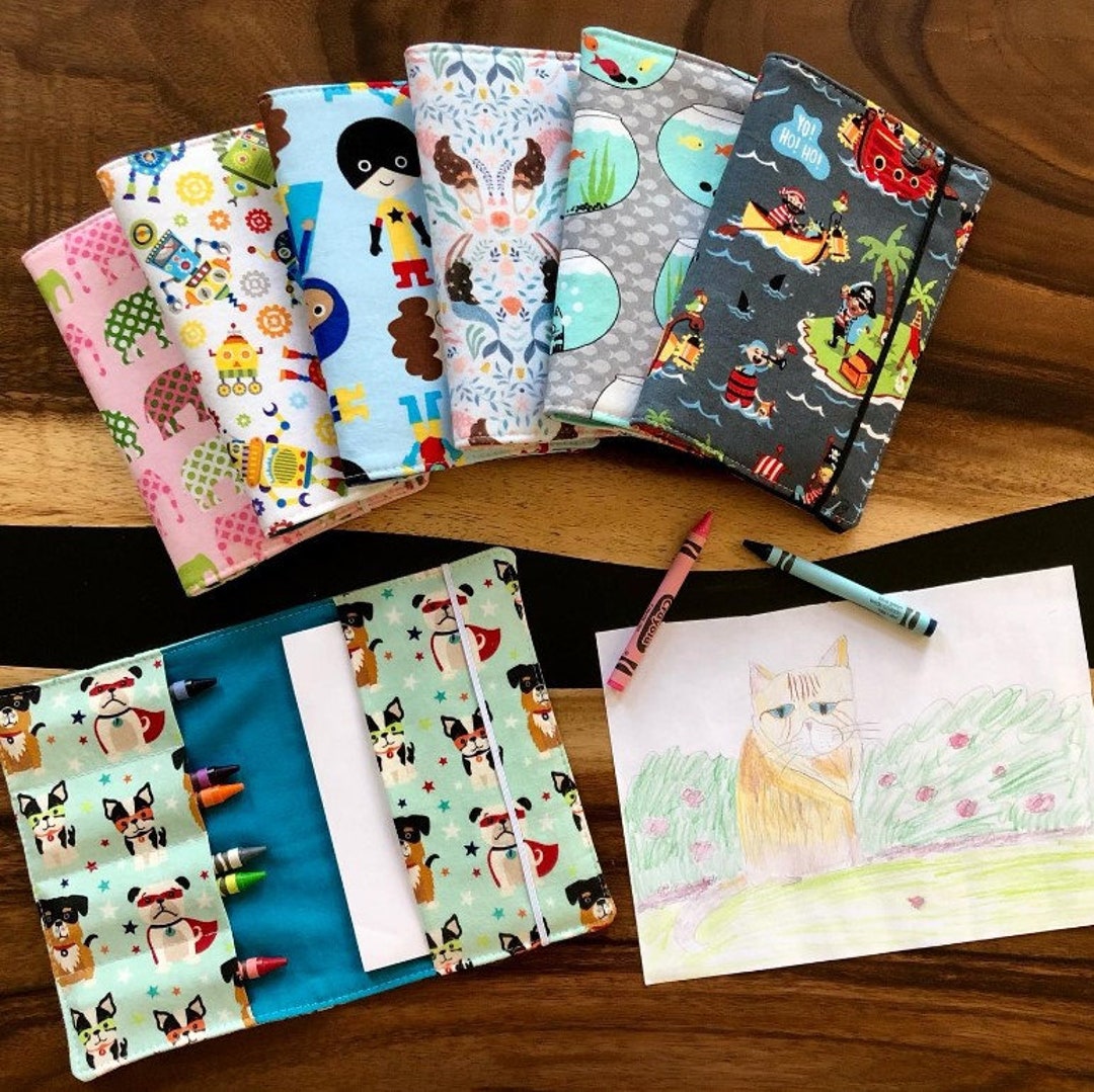 Crayon Holder. Crayon Wallet. Art Kit. Crayon Case. Coloring Book. Kids ...