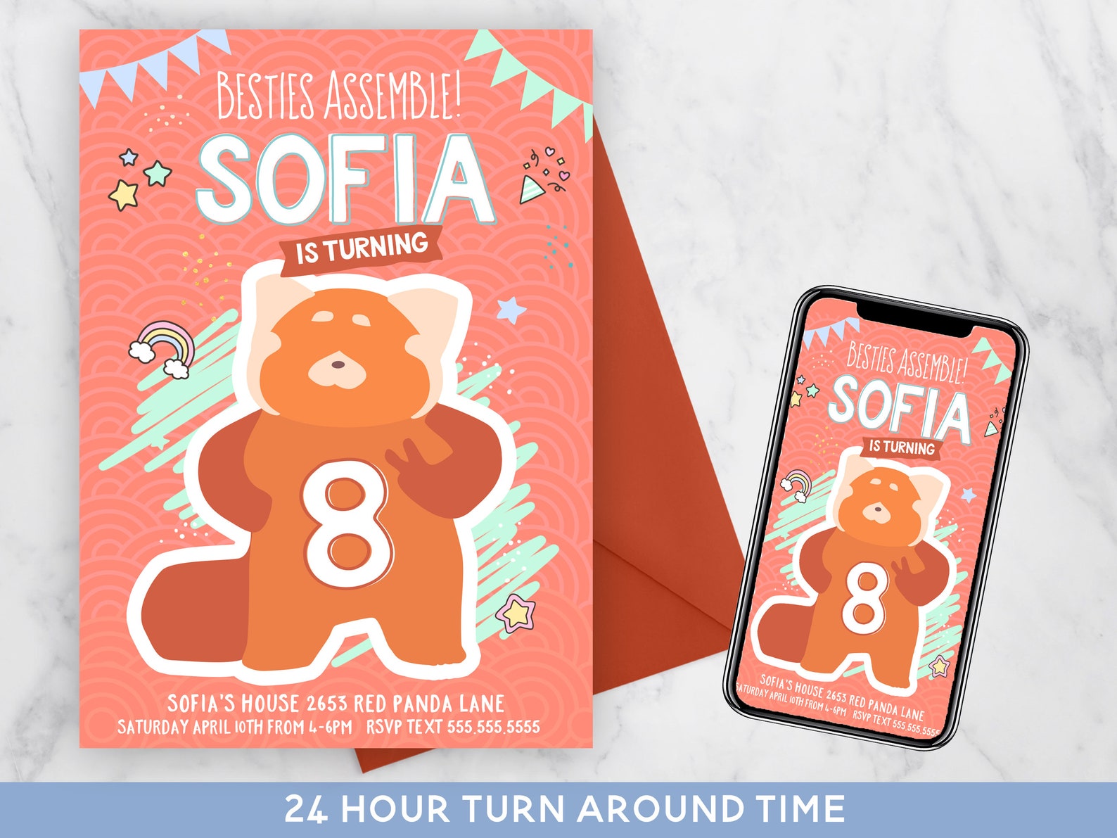 Turning Red Inspired Birthday Turning Red Inspired Birthday - Etsy