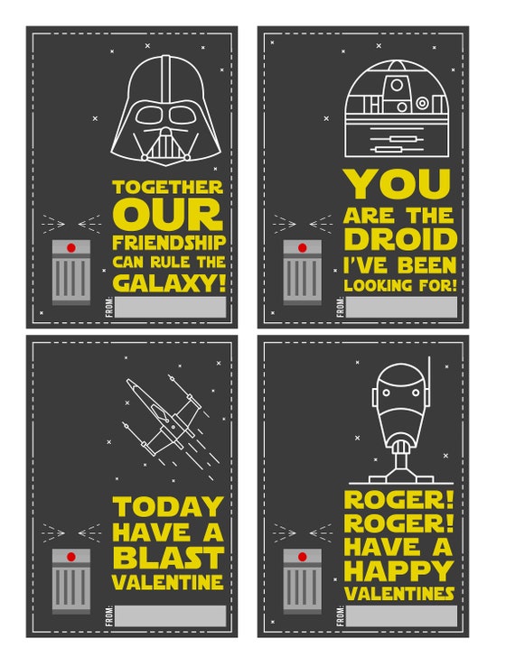 Star Wars Valentines Cards