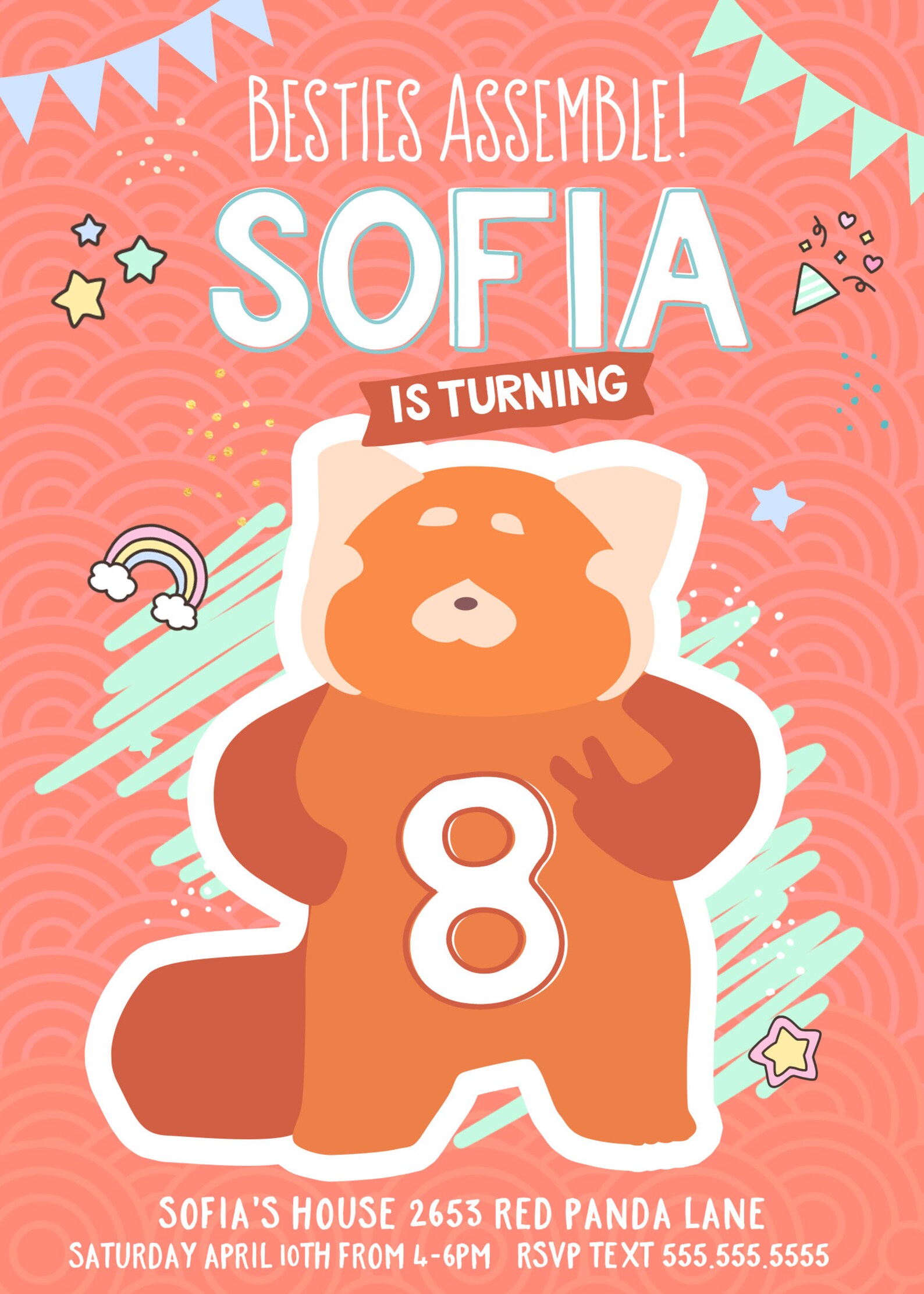 Turning Red Inspired Birthday Turning Red Inspired Birthday | Etsy