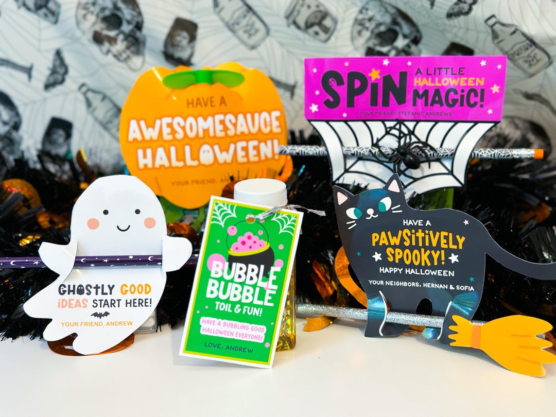 Halloween Printable Favor Tags for Kids - Etsy