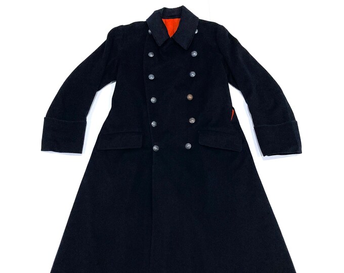 British Military Uniform Overcoat With Orange Lining Vintage 1940s ...