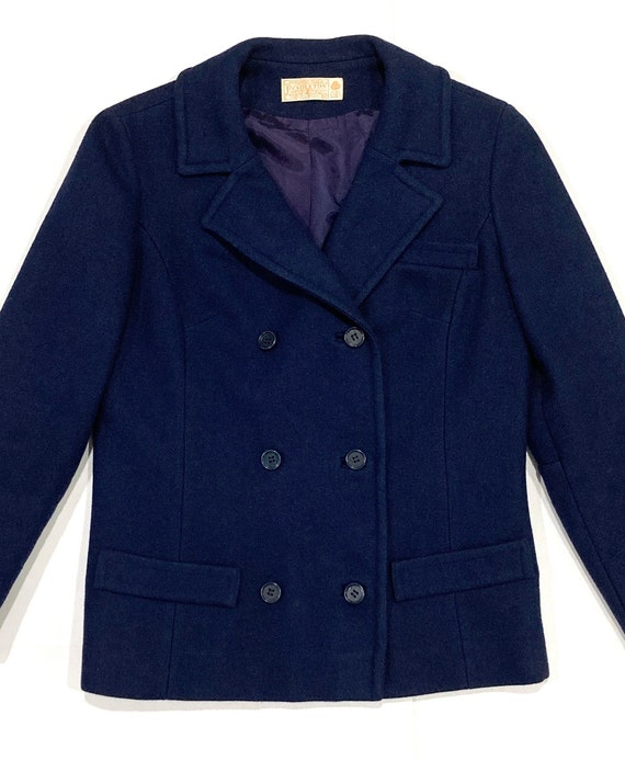 Pendleton Wool Jacket 1960's Vintage Double Breasted … - Gem