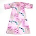 Neiman Marcus Quilted Robe Purple and Blue Butterfly Floral Print ...