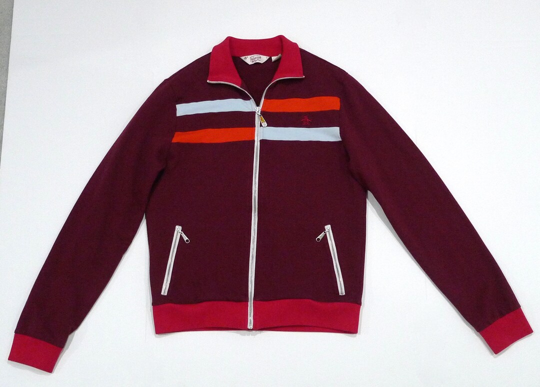 Penguin Track Jacket by Munsingwear Vintage Embroidered Logo Zip Front ...