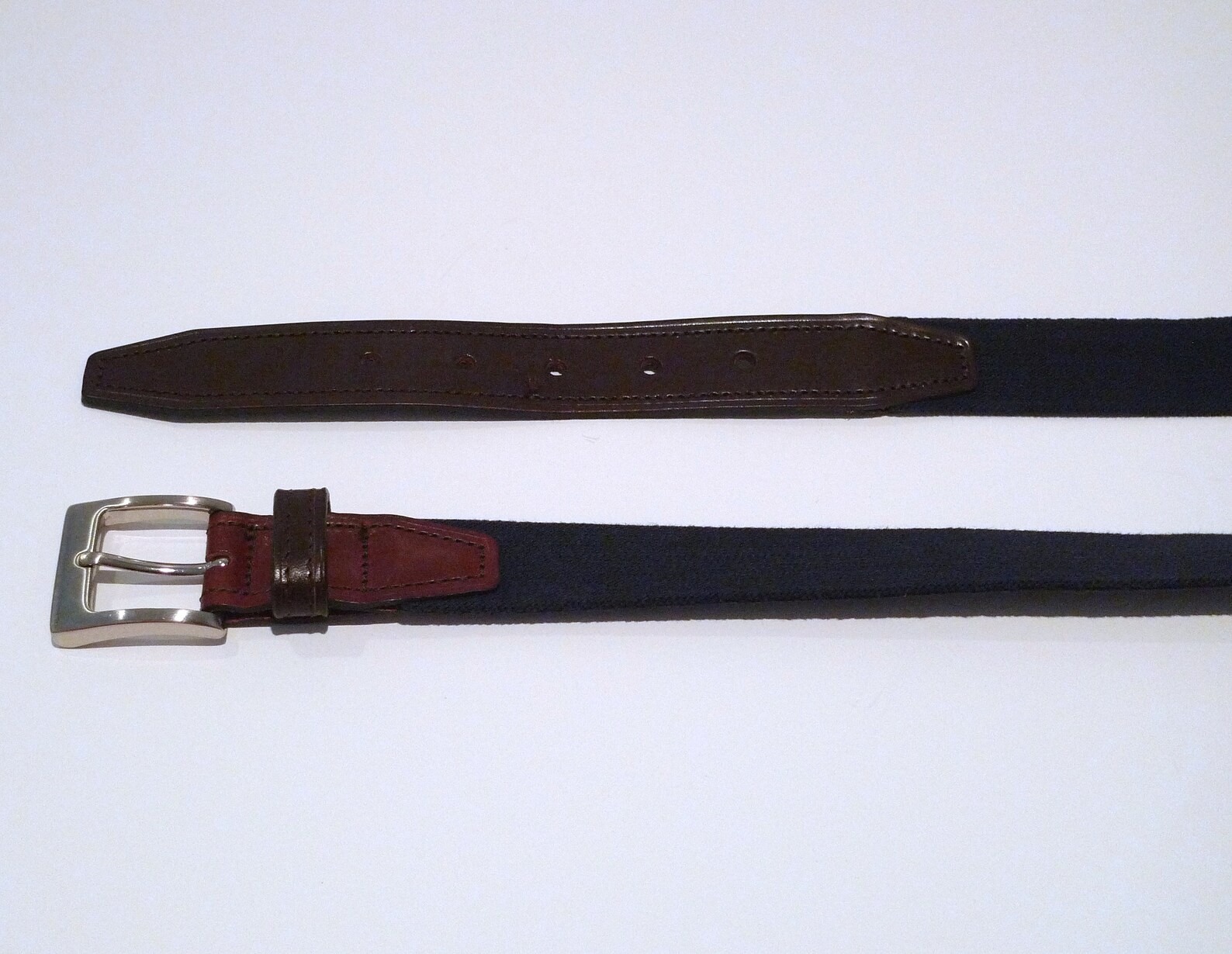 Preppy Elastic Belt 1980s Vintage Dark Blue Stretch Panel and - Etsy