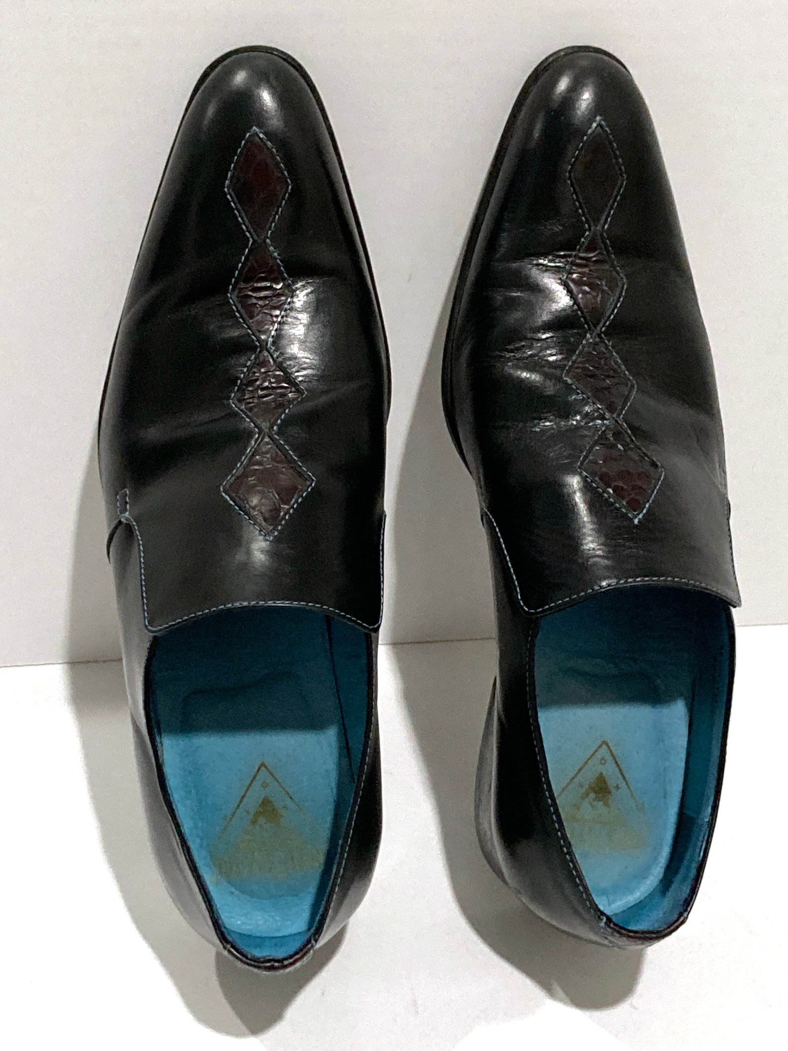 John Fluevog Shoes - Vintage Mens Size 9 - Diamond Stitching Maroon ...