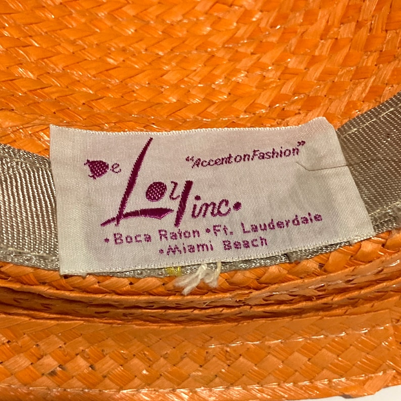 Tropical Straw Hat With Toucan Bird - Vintage De Loy, Inc. of Boca ...