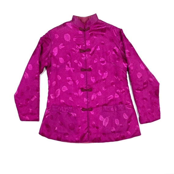 Chinese Padded Jacket with Mandarin Collar 1990s - Fo… - Gem
