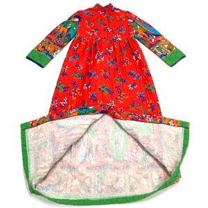 Neiman Marcus Quilted Robe - Renaissance Border Print Vintage 1960's ...